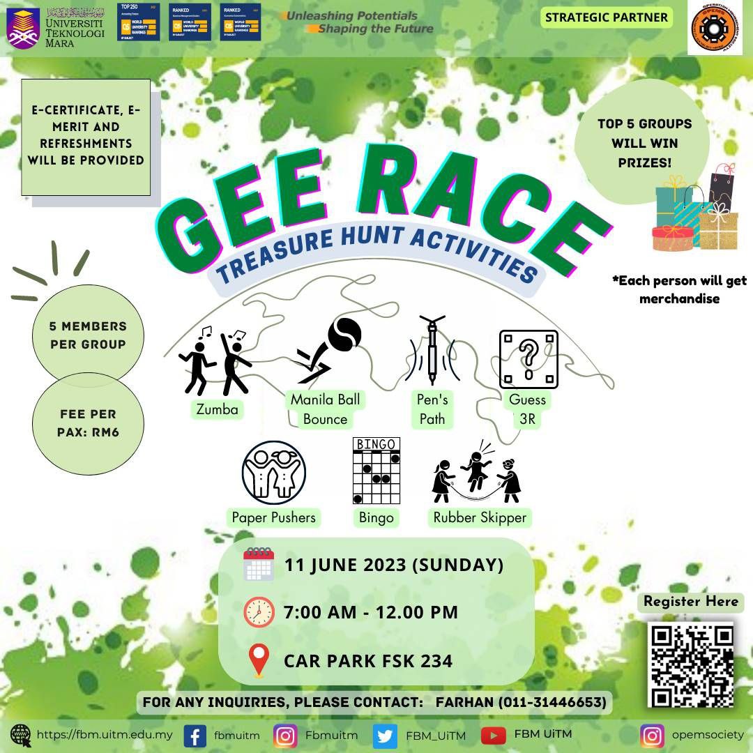 GEE RACE - Treasure Hunt Activity - Malaysian Red Crescent Society ...