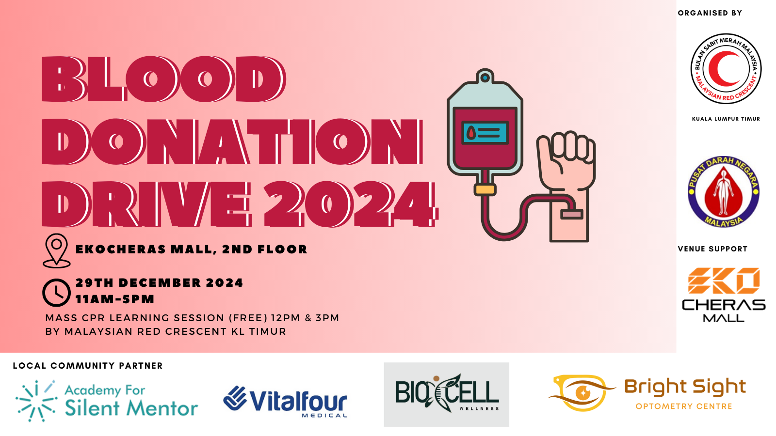 BLOOD DONATION DRIVE - Malaysian Red Crescent Society Community