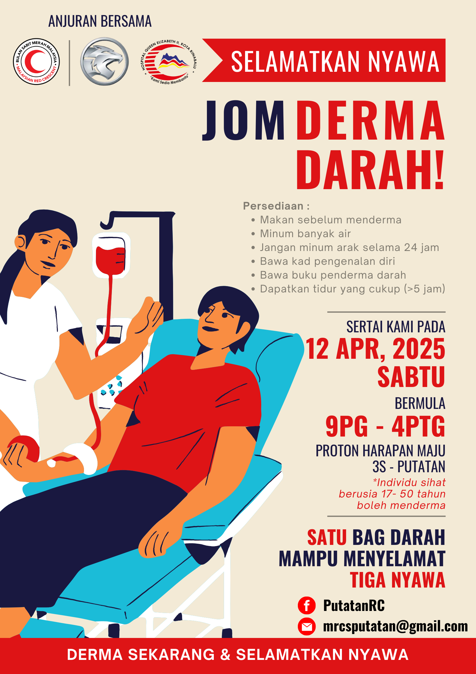 BLOOD DONATION PROGRAM - Malaysian Red Crescent Society Community