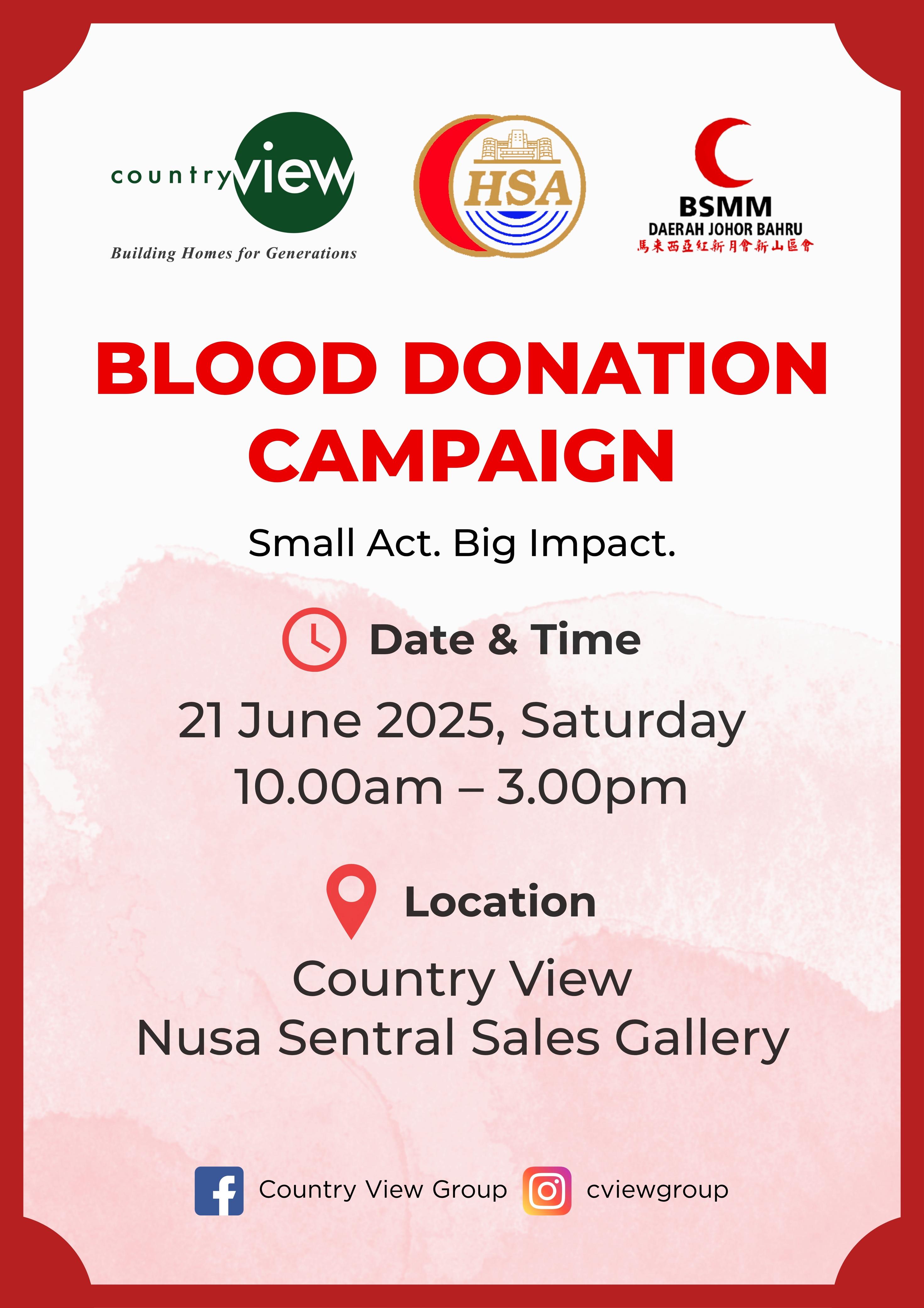 Blood & Organ donation event (Country view) - Malaysian Red Crescent ...