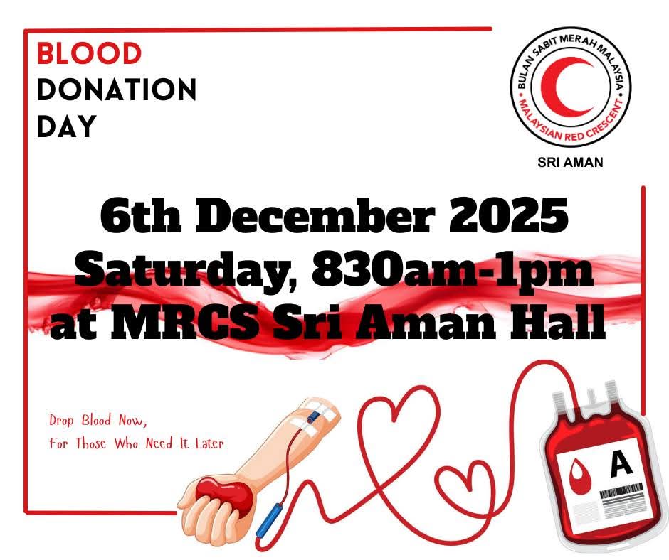 BLOOD DONATION DAY - Malaysian Red Crescent Society Community